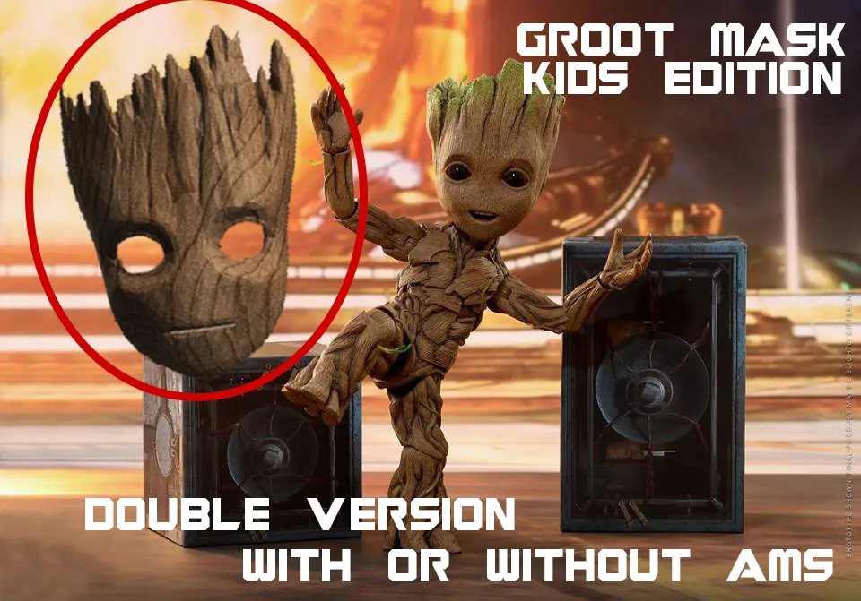 Groot MASK - Kids Edition - Free 3D Print Model - MakerWorld