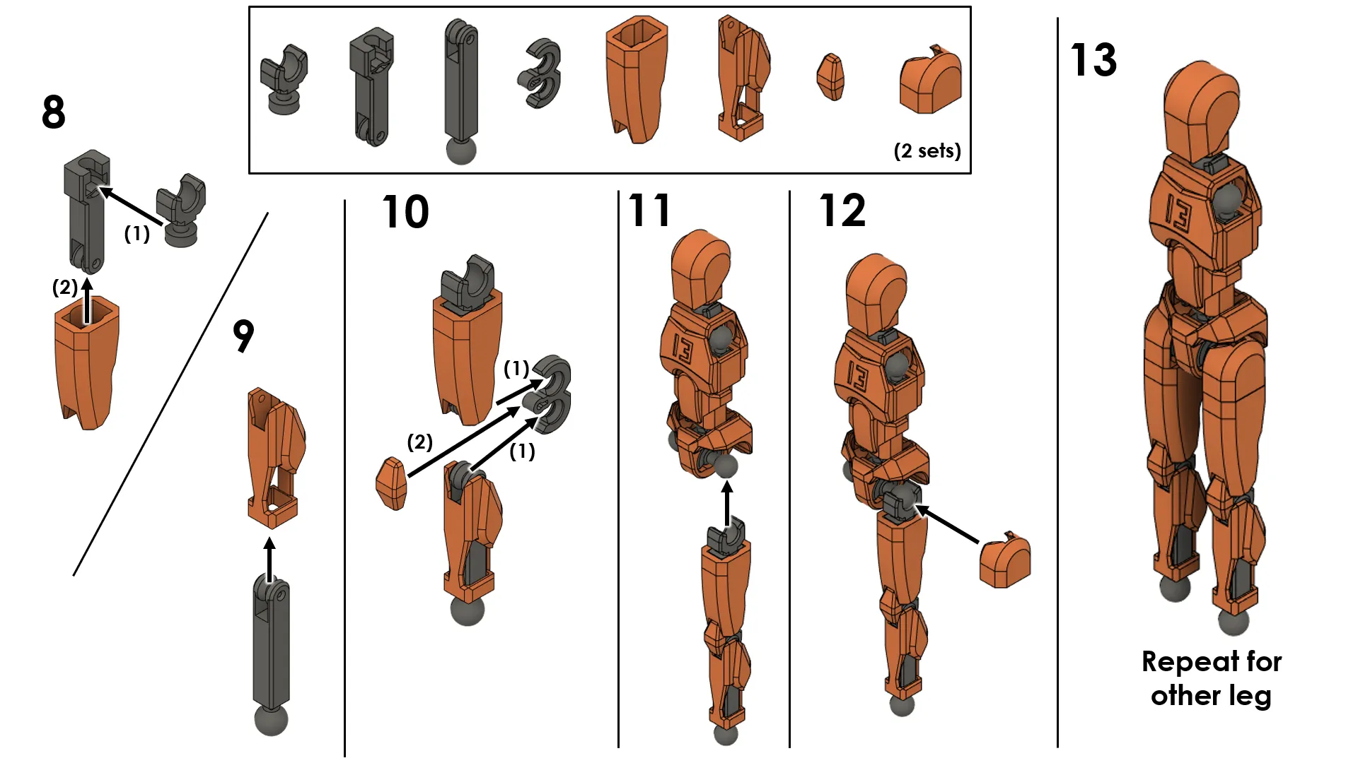Dummy 13 - Mando Mandalorian Bulky Muscular Remixed by 3djd MakerWorld ...