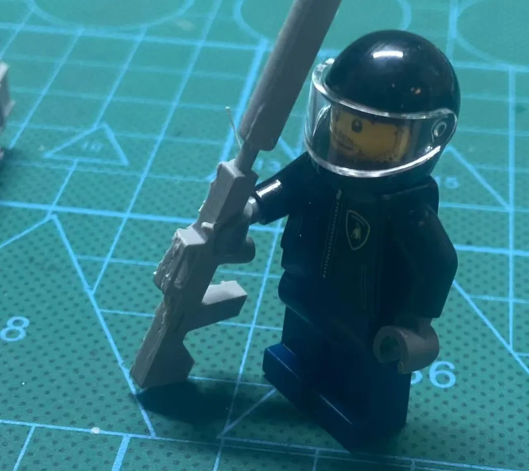 LEGO Minifigure compatible ASh-12.7 Assault Rifle by user ...