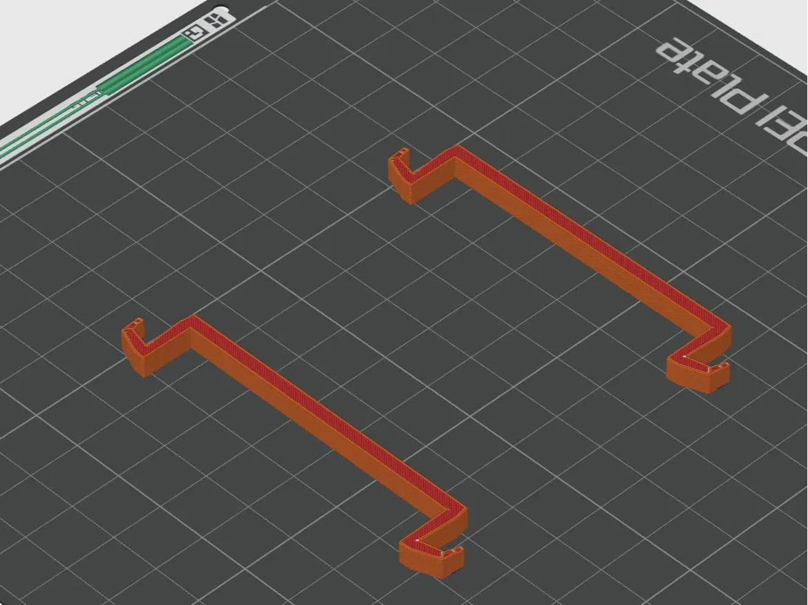 Double-sided hooks for desk legs by user_1464644983 - MakerWorld