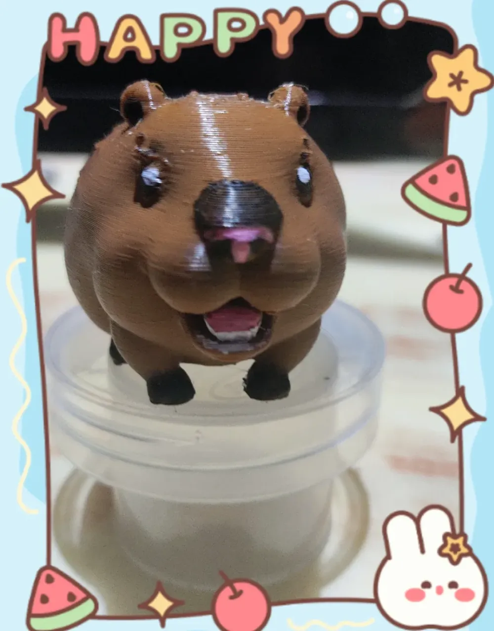 Cute Capybara Figurine by 🦁A.se乐狮初九🦁 MakerWorld: Download Free 3D Models