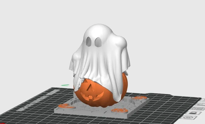 Halloween Pumpkin Ghost Model by user_1924913347 - MakerWorld