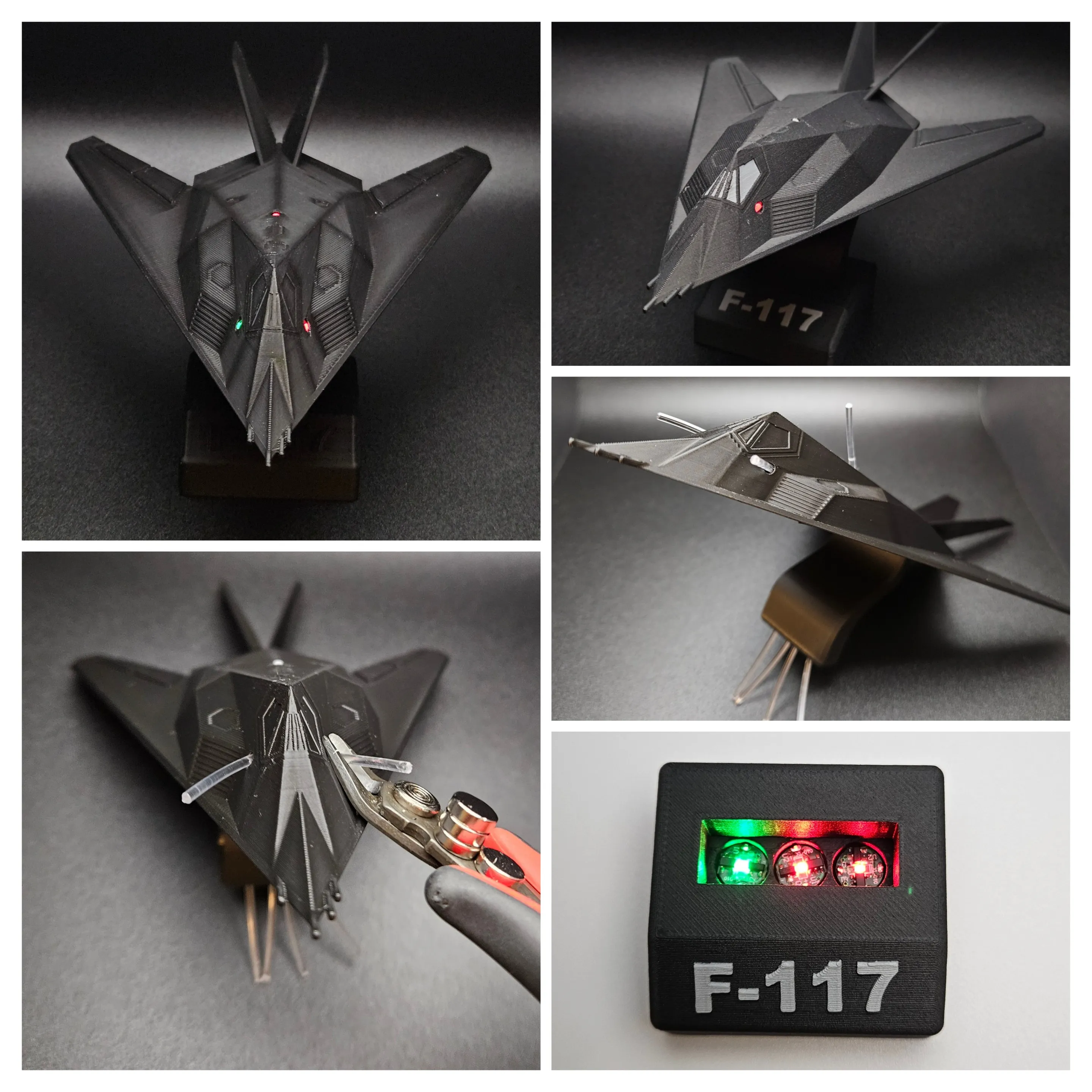 F117 LED Plane Kit by planes01 MakerWorld: Download Free 3D Models