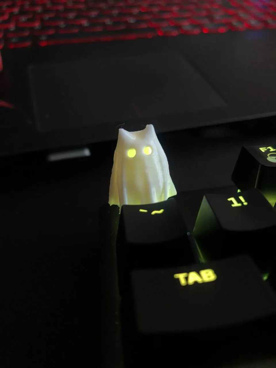 Keycap Cat ghost tiny - Free 3D Print Model - MakerWorld