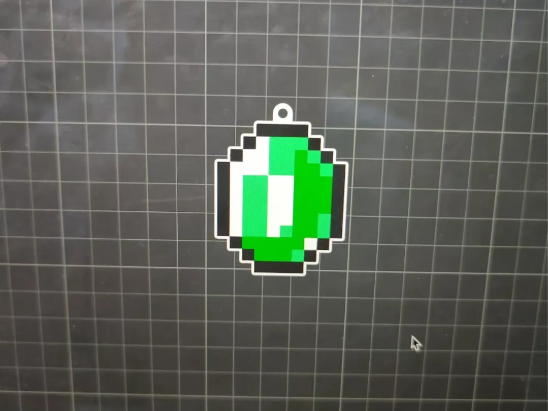 Minecraft Emerald Keychain by 3D_CEN岑霸玩物 - MakerWorld