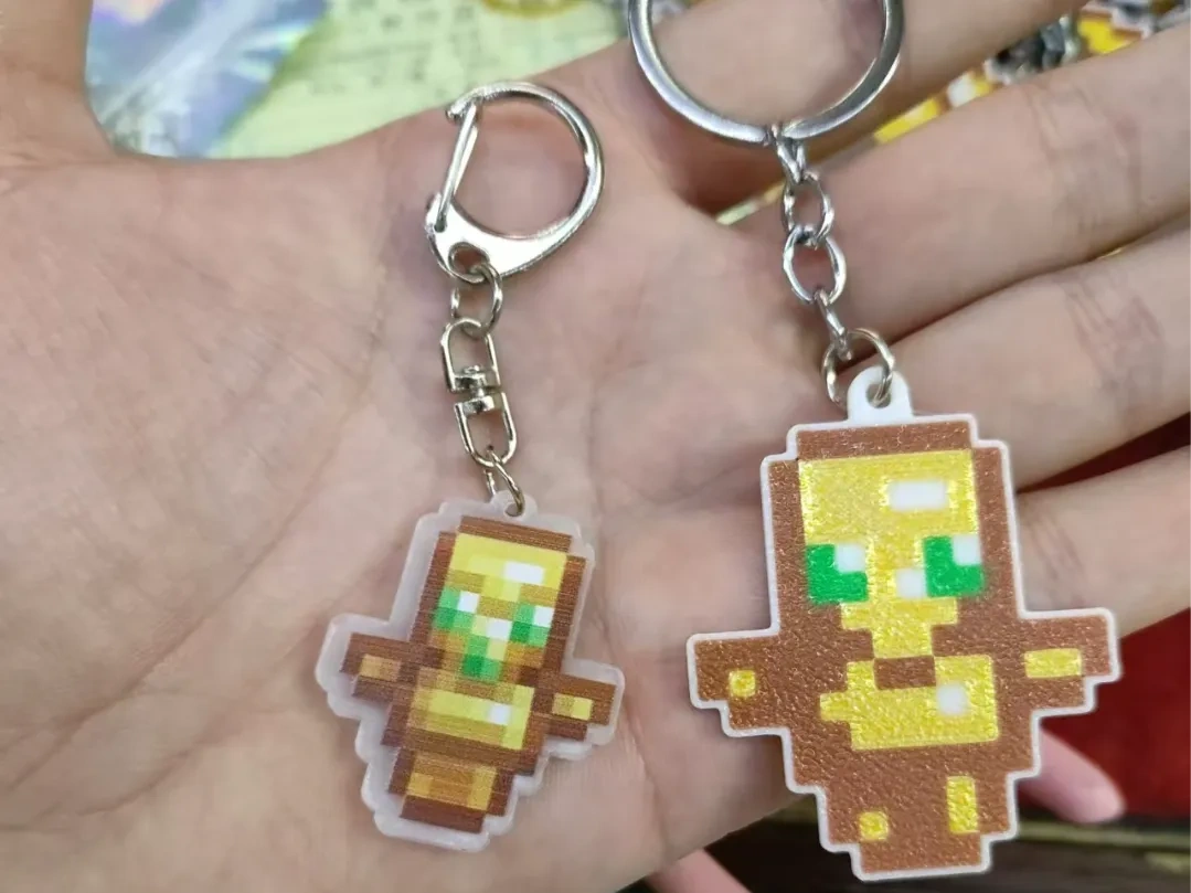 Llavero de tótem de inmortalidad de Minecraft por 3D_CEN岑霸玩物 - MakerWorld