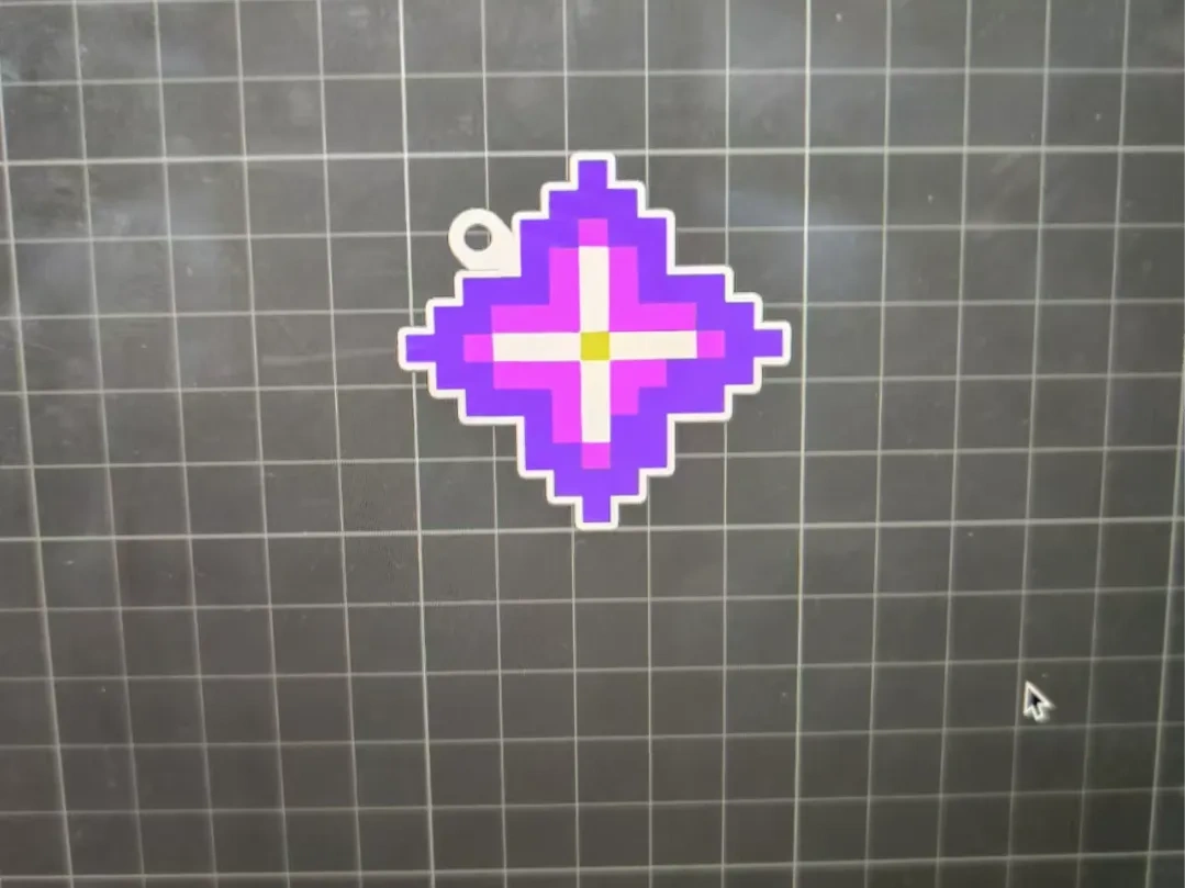 My World Nether Star Keychain by 3D_CEN岑霸玩物 - MakerWorld