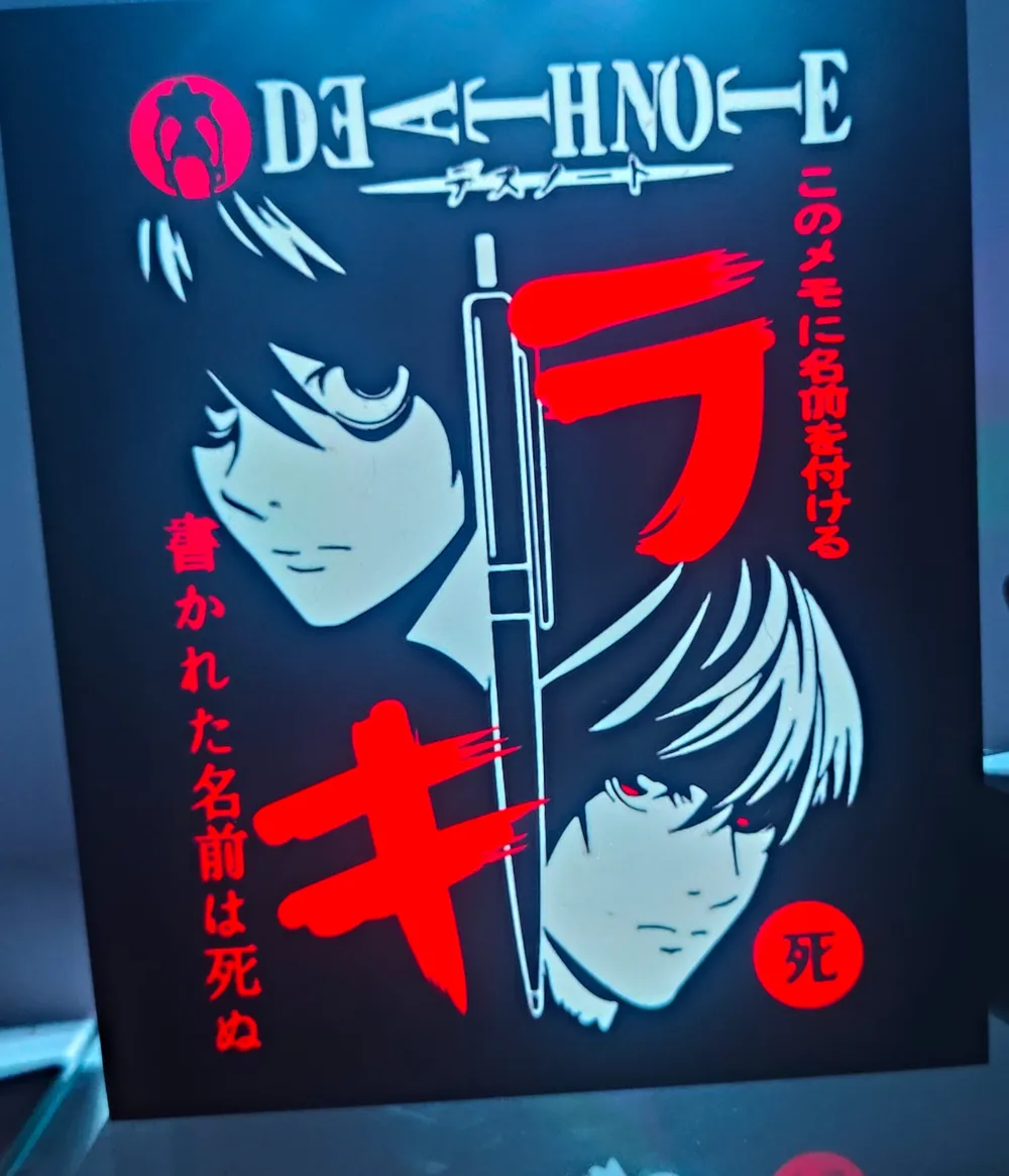 Lightbox Death Note by R4id3n83 - MakerWorld
