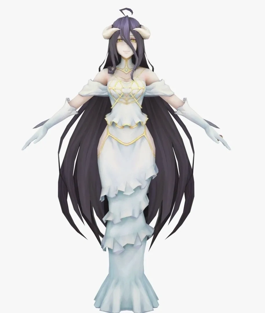 Albedo Overlord Ainz Ooal Gown by 陌上开菊花 MakerWorld: Download Free 3D Models