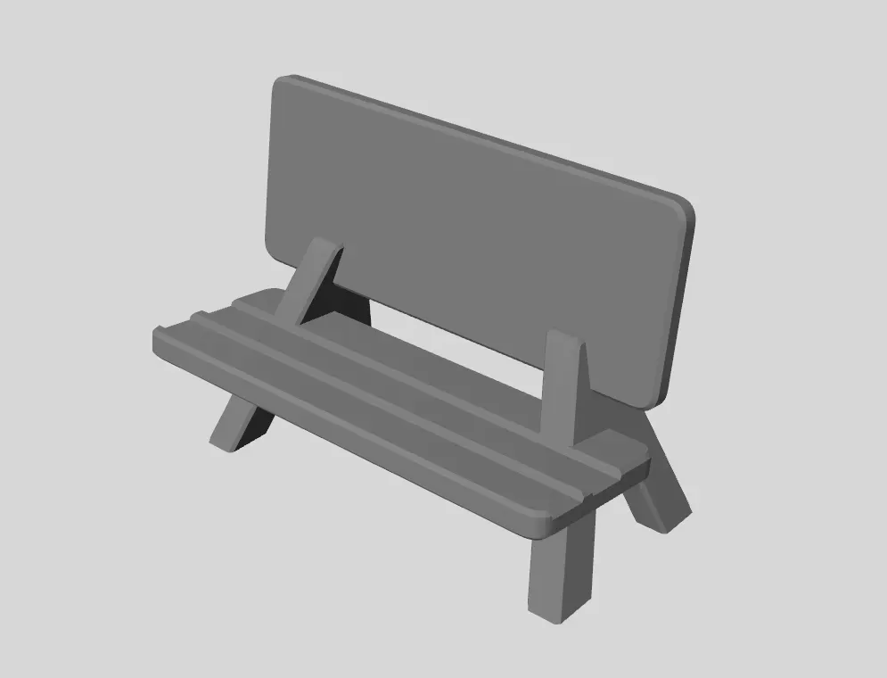 Bench Phone Stand Optimized Version - Free 3D Print Model - MakerWorld