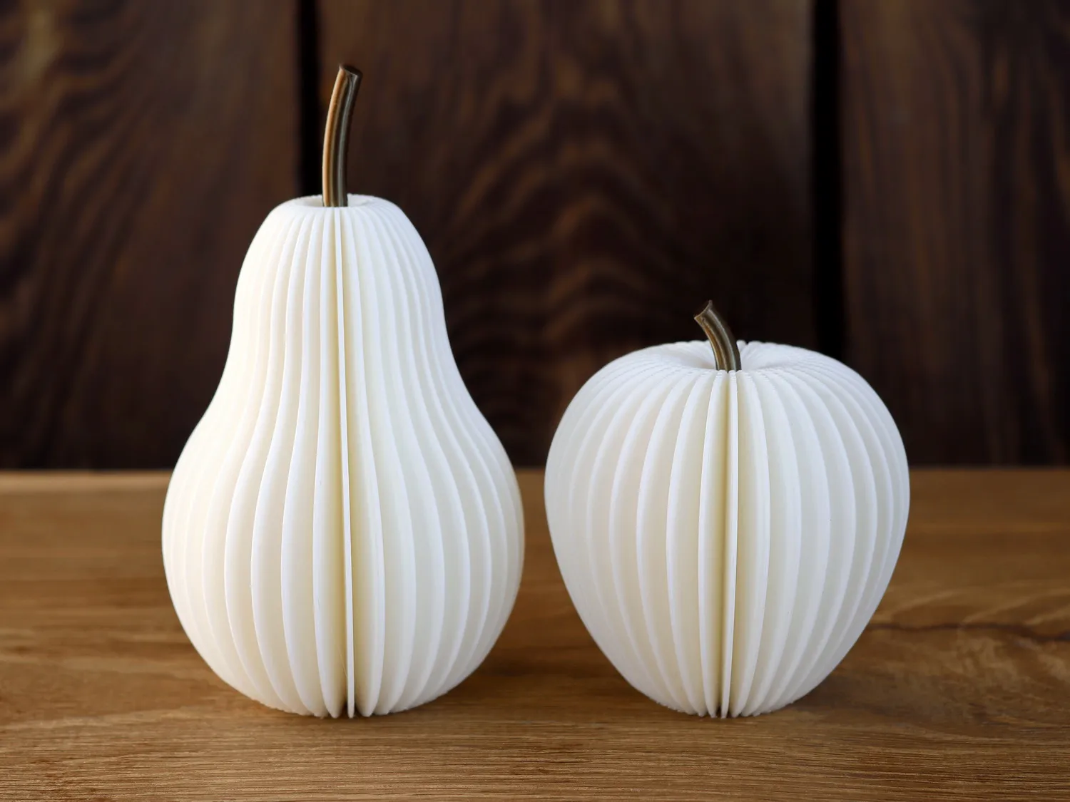 Paper Apple & Pear: Minimalist Elegant Fall Decor - Free 3D Print Model ...