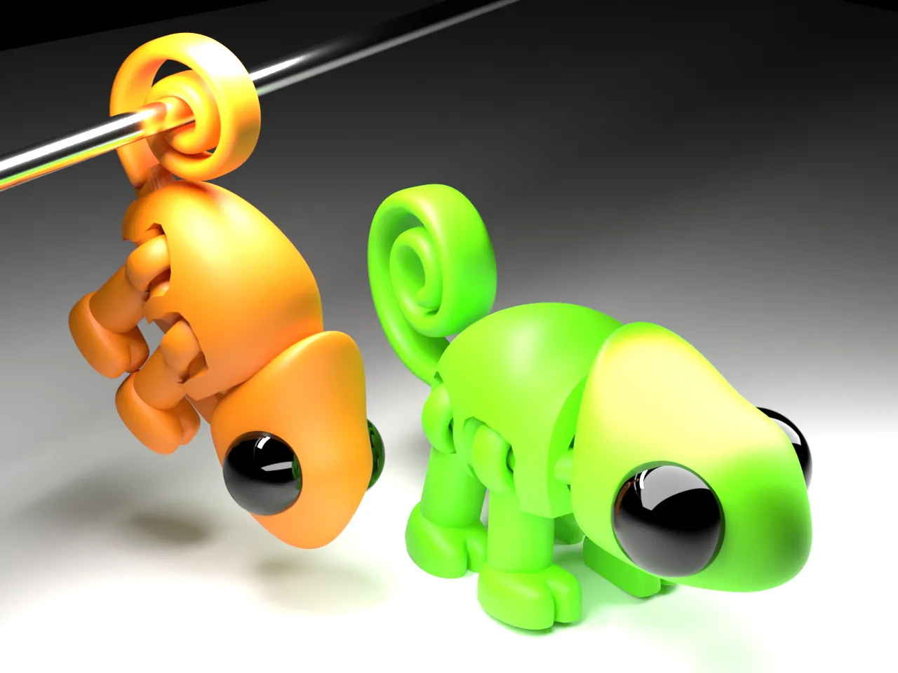 Articulated Chameleon! by Waffly3D MakerWorld: Download Free 3D Models