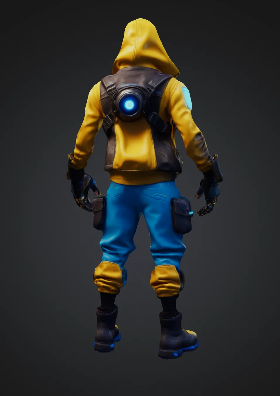 Hooded Cyberpunk Android by LayerSlayer MakerWorld: Download Free 3D Models