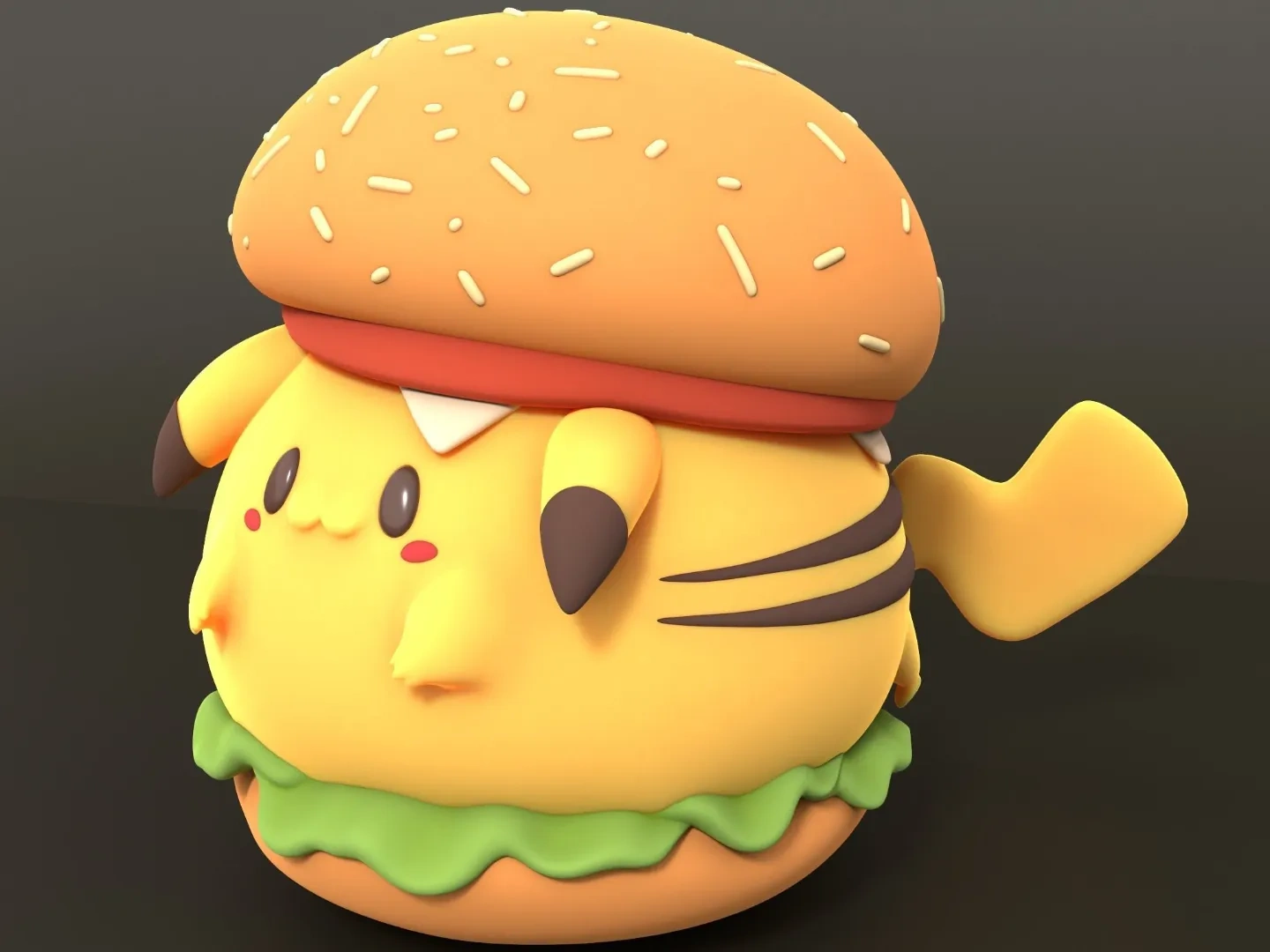 Pikachu Burger by user_425807185 - MakerWorld