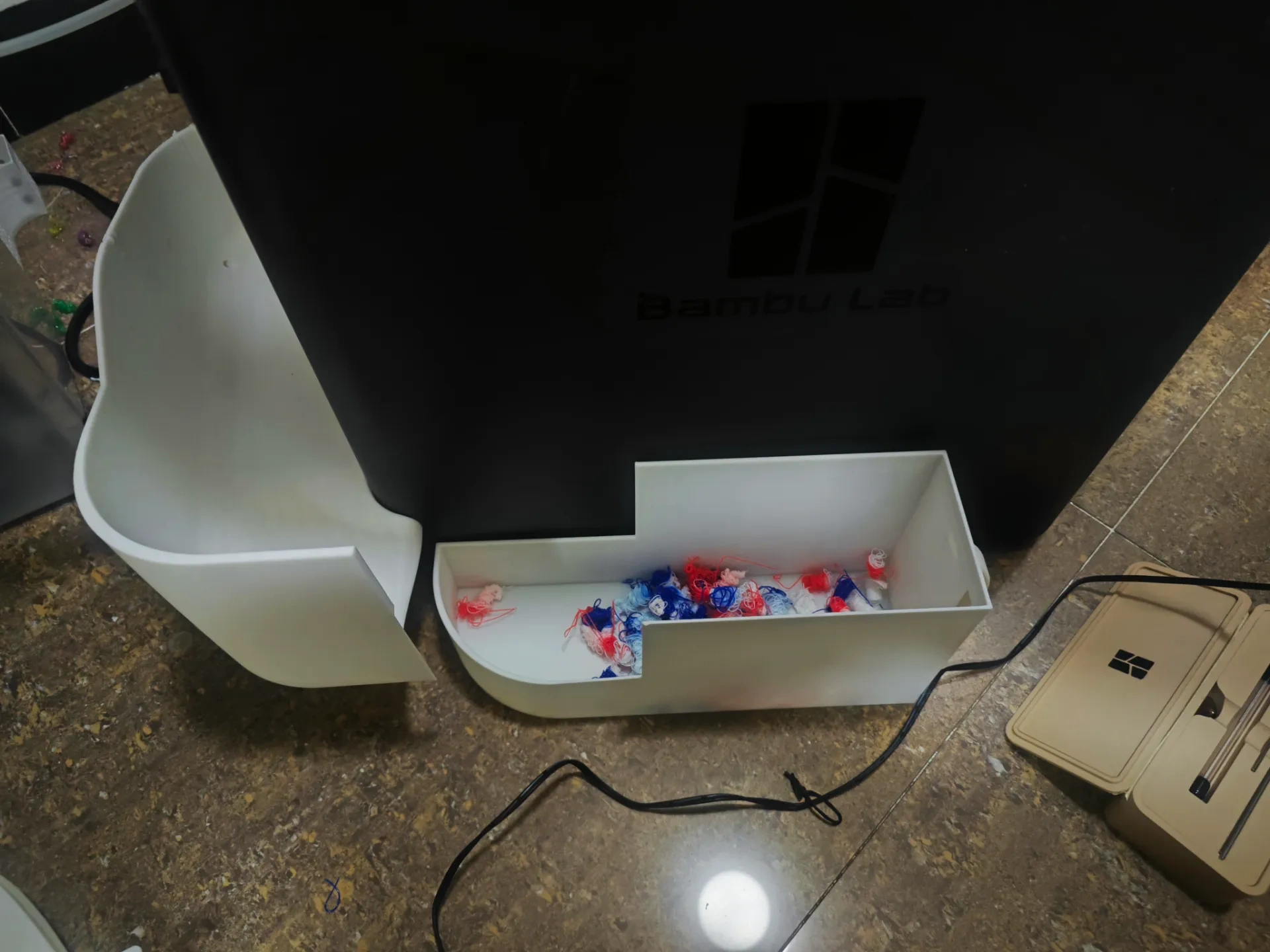 Universal detachable large-capacity Bambu waste bin for p1/p1s/x1 ...