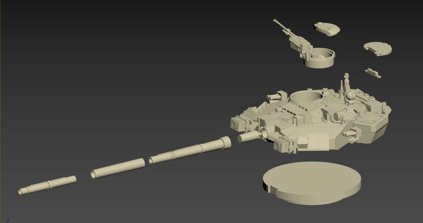 T90 tank by 老咸鱼 MakerWorld: Download Free 3D Models