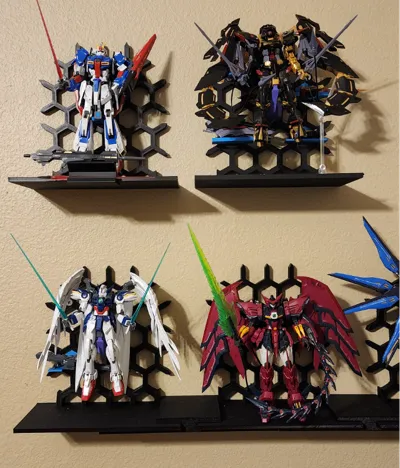 Gundam Display Set - HG and RG Gunpla Models by digitallyforgeddesigns ...