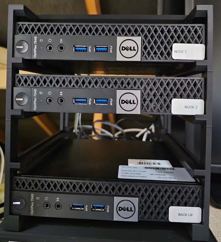 Dell Optiplex Micro Storage Rack (4 Unit) Remixed by Medved_77 - MakerWorld