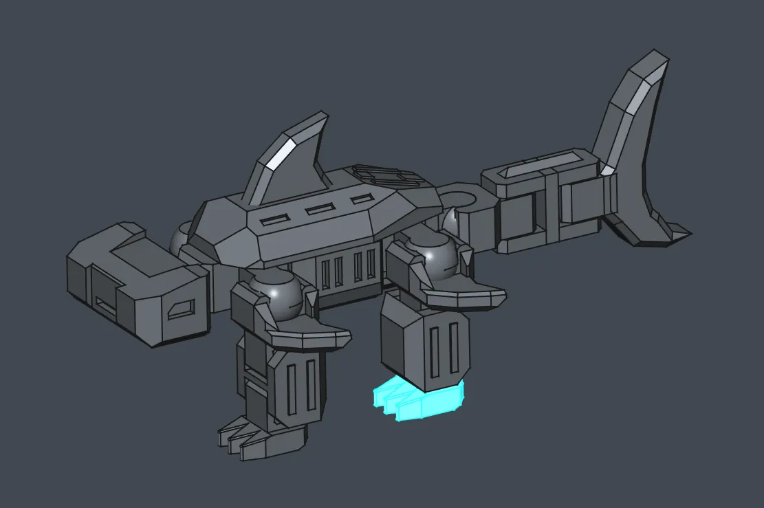 Hammerhead Melee Mecha - Model Kit - Free 3D Print Model - MakerWorld