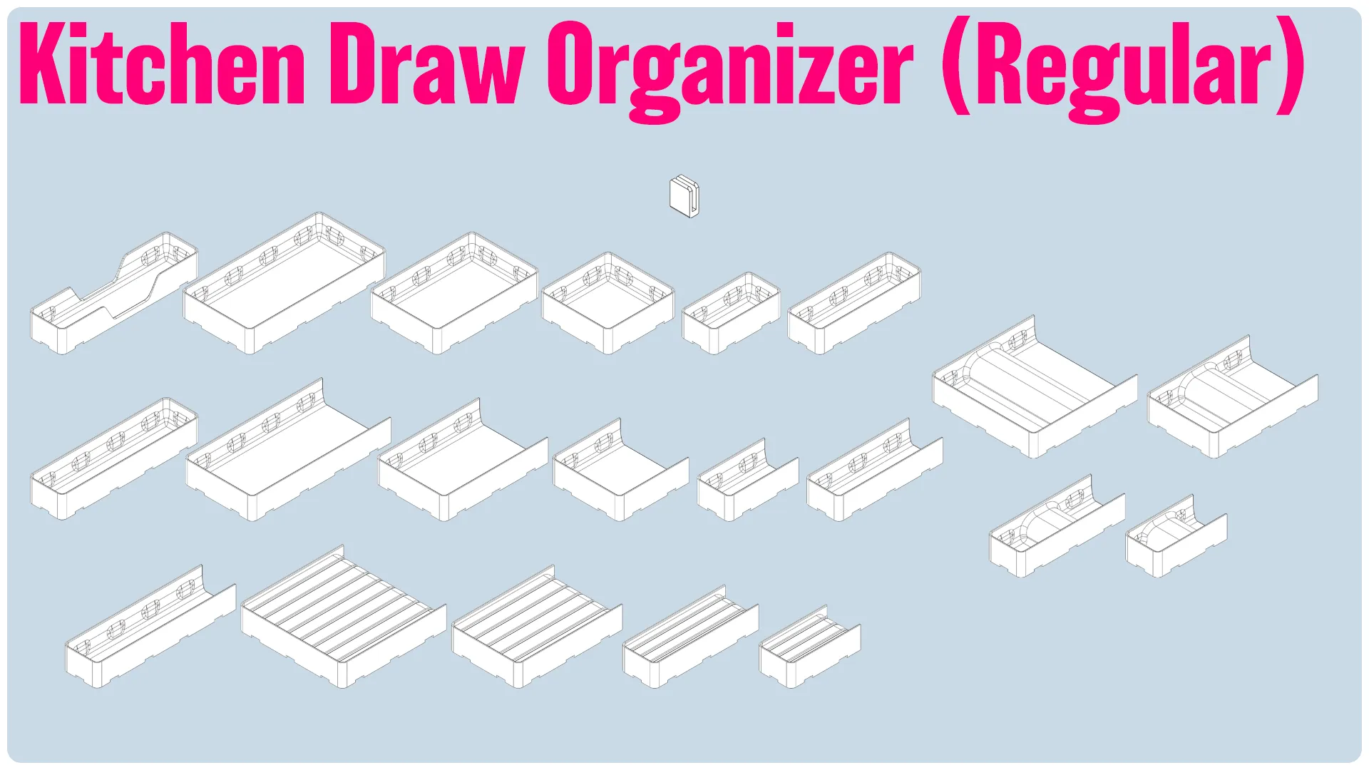 Modular Kitchen Draw Organizer - Free 3D Print Model - MakerWorld