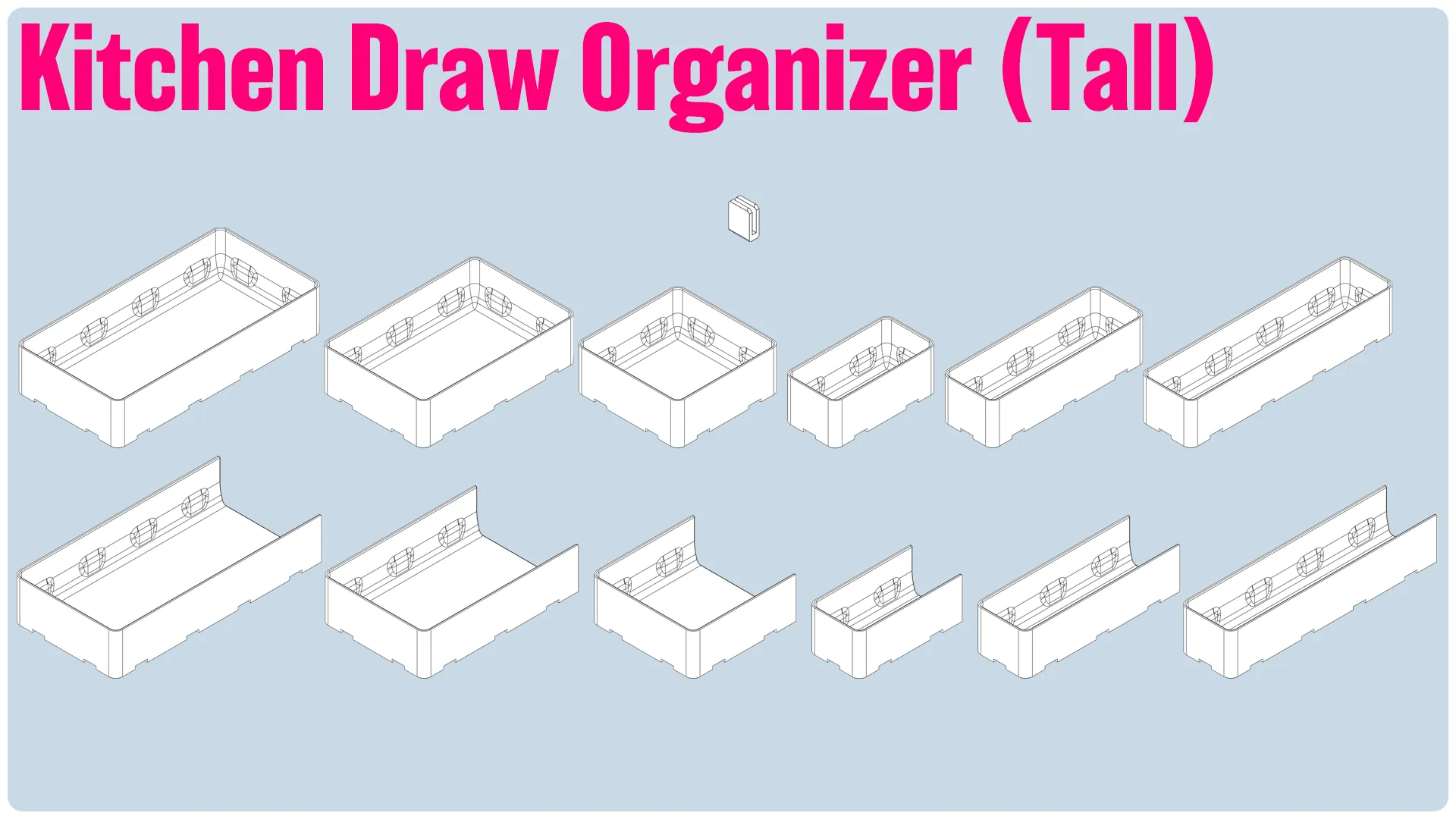 Modular Kitchen Draw Organizer - Free 3D Print Model - MakerWorld