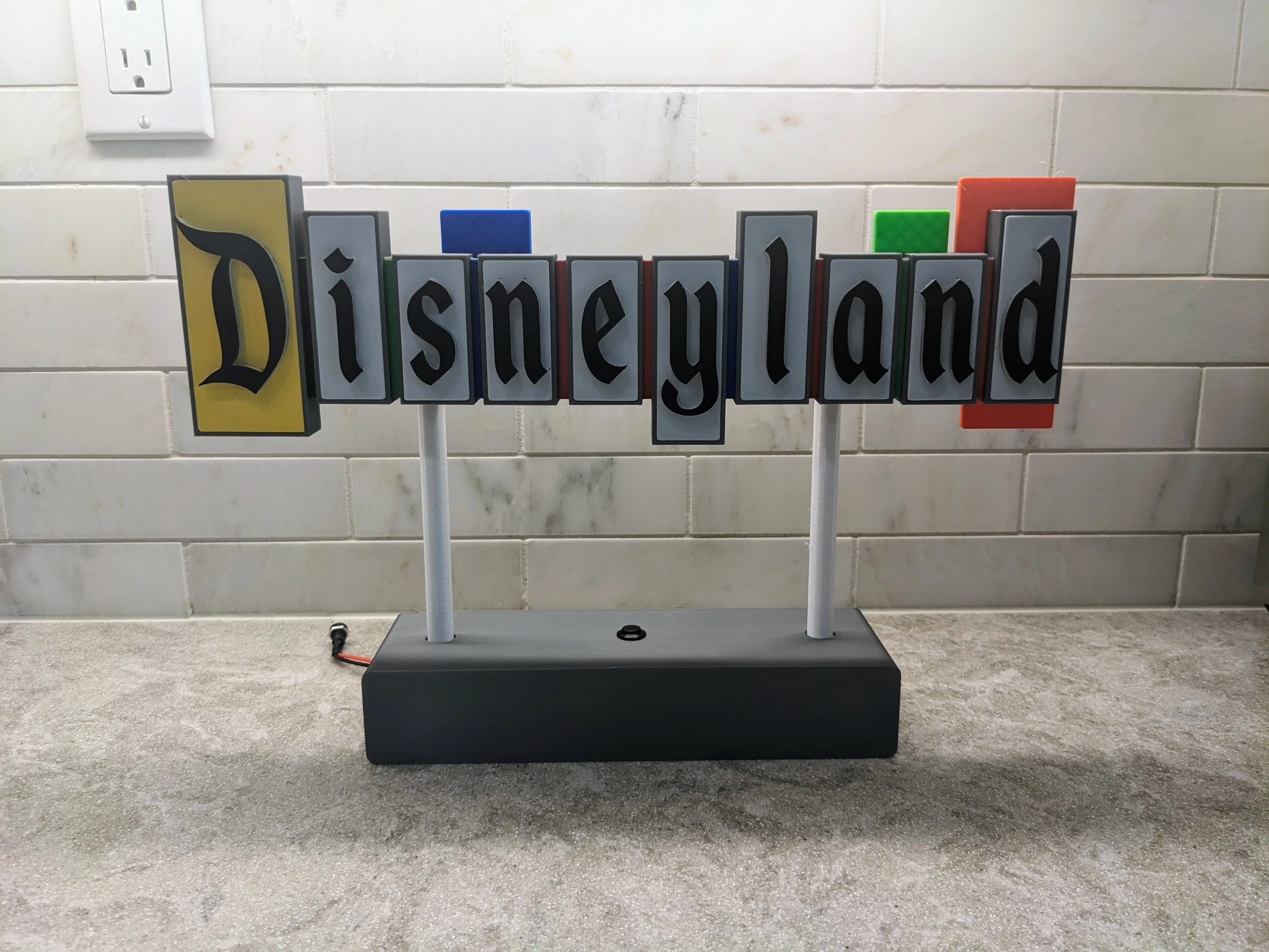 Tabletop Vintage Disneyland Sign (Multi-Material) Remixed by alan ...