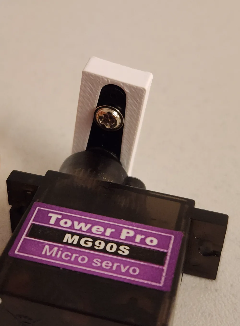 TowerPro SG90 or MG90S Servo Horn Mount by Buttmunky MakerWorld ...