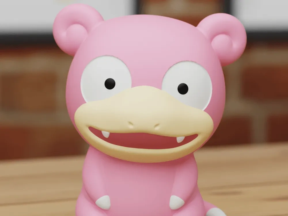 Pokemon Slowpoke Q Version Big Head Remixed by user_2483240202 - MakerWorld