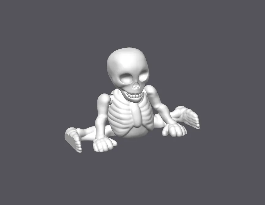Skeleton - Articulated Figure Keychain Halloween by Biocraftlab ...