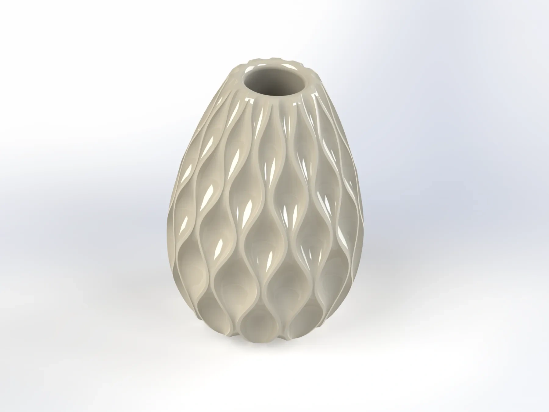 Vase, pen holder, concave wave bottle by user_3024428141 - MakerWorld