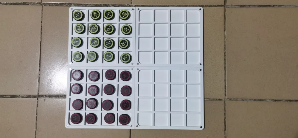 35mm standard size chess pieces, magnetically attachable to a metal ...