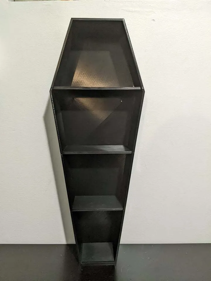 Wall Mounted Coffin Halloween Display Shelf by Chris ReillyMakerWorld ...