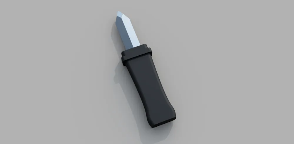 Retractable Fake Knife - Free 3D Print Model - MakerWorld