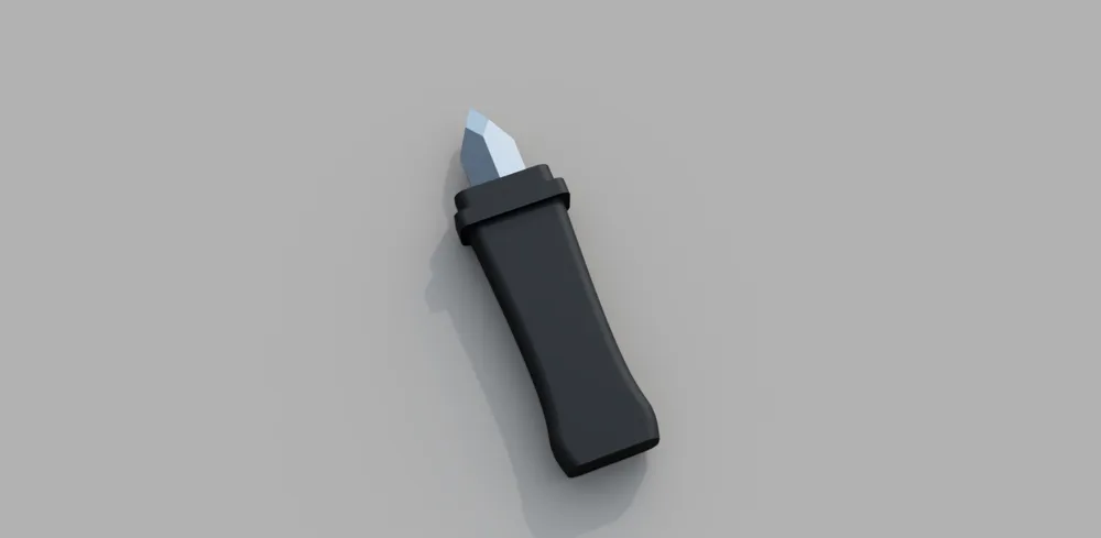 Retractable Fake Knife - Free 3D Print Model - MakerWorld