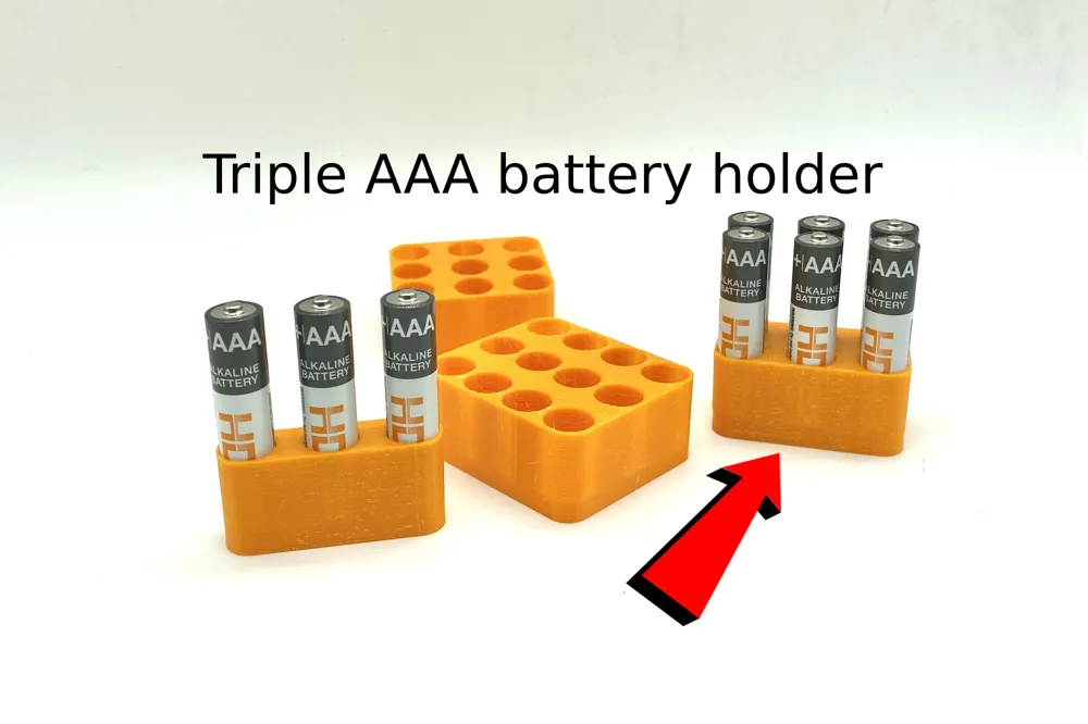 Triple AAA battery holder by Poly Designs - MakerWorld