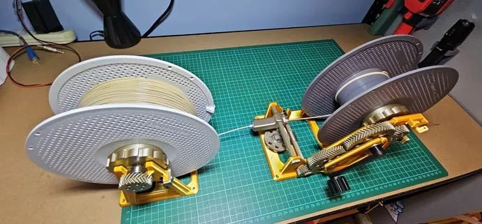 Respooler Winder V2.0 (with a difference) - Free 3D Print Model ...