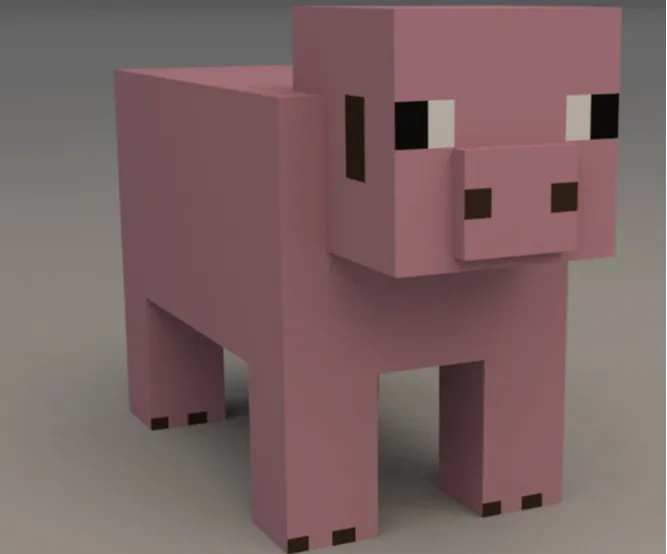 Minecraft Pig Boar Pork by 陌上开菊花 - MakerWorld