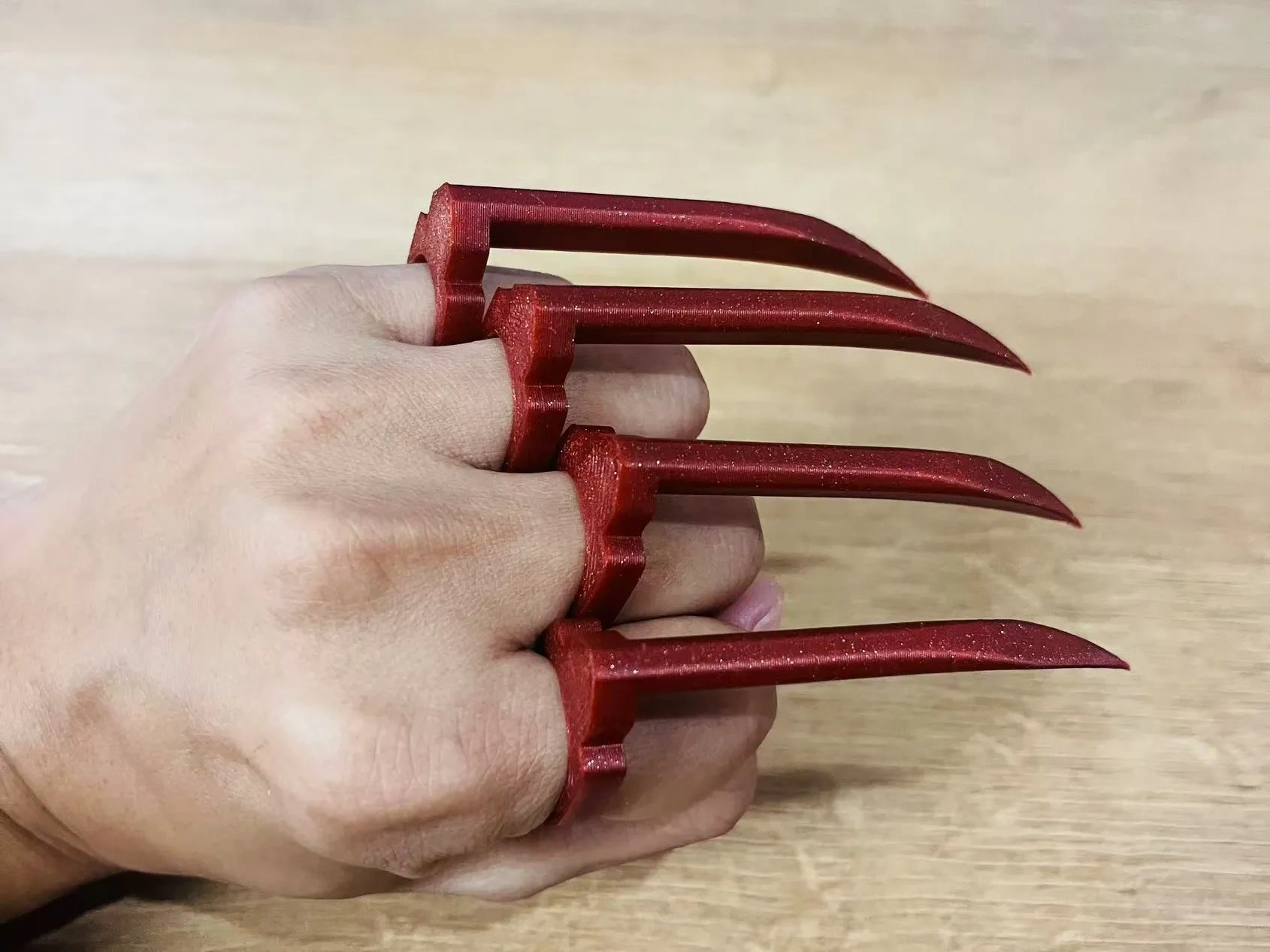 Wolverine Claw Ring Version (Easy Printing, Less Material) by 火宅 ...