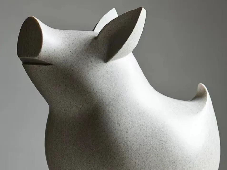 Pig Animal Sculpture Model Craft Decoration by 云朵朵小姐姐的爸爸 - MakerWorld