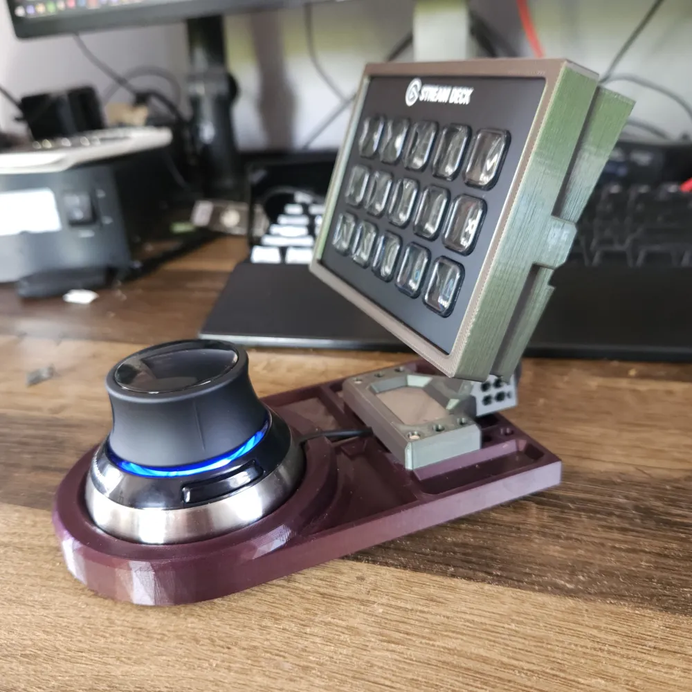 Mount for StreamDeck & 3D Connection manipulator by B.Dąbrowski ...