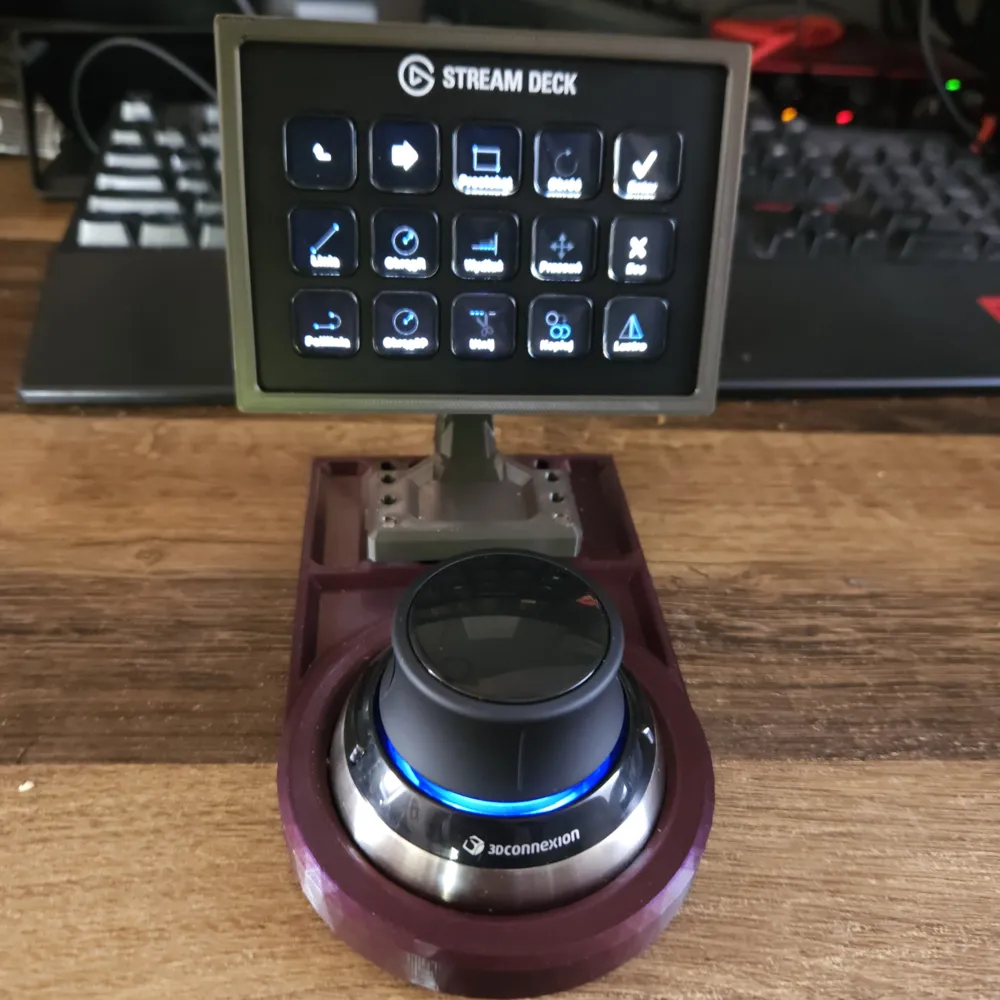 Mount for StreamDeck & 3D Connection manipulator by B.Dąbrowski ...