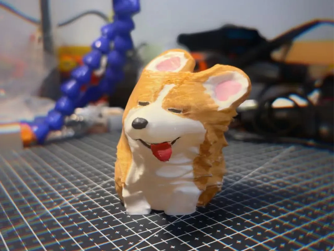 Wind Blown Puppy - Corgi (Sketchy Puppy) by zunchen MakerWorld ...
