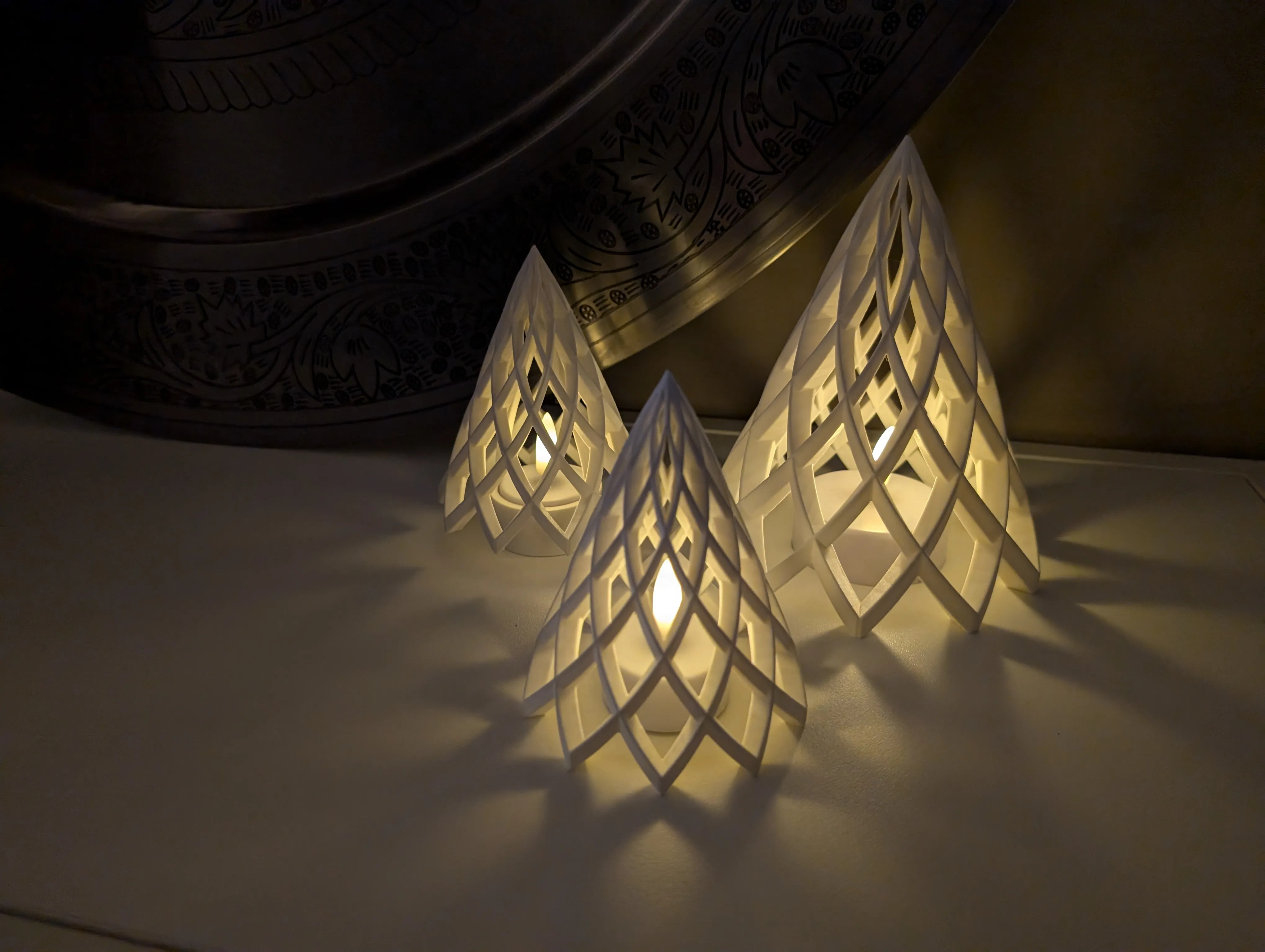 Tea Light Christmas Tree Spinner by mrGB MakerWorld: Download Free 3D ...