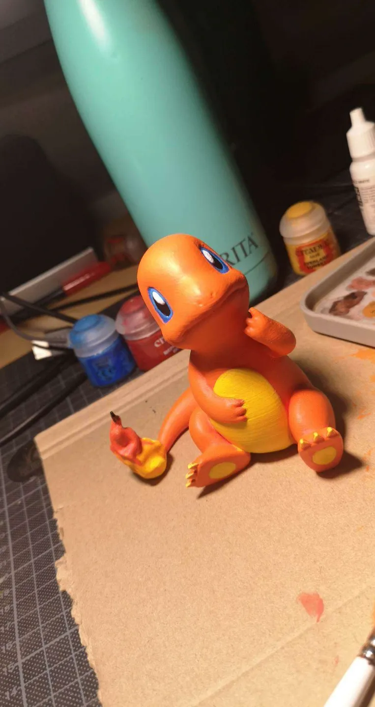 Sitting Charmander by SpookyParticle MakerWorld: Download Free 3D Models