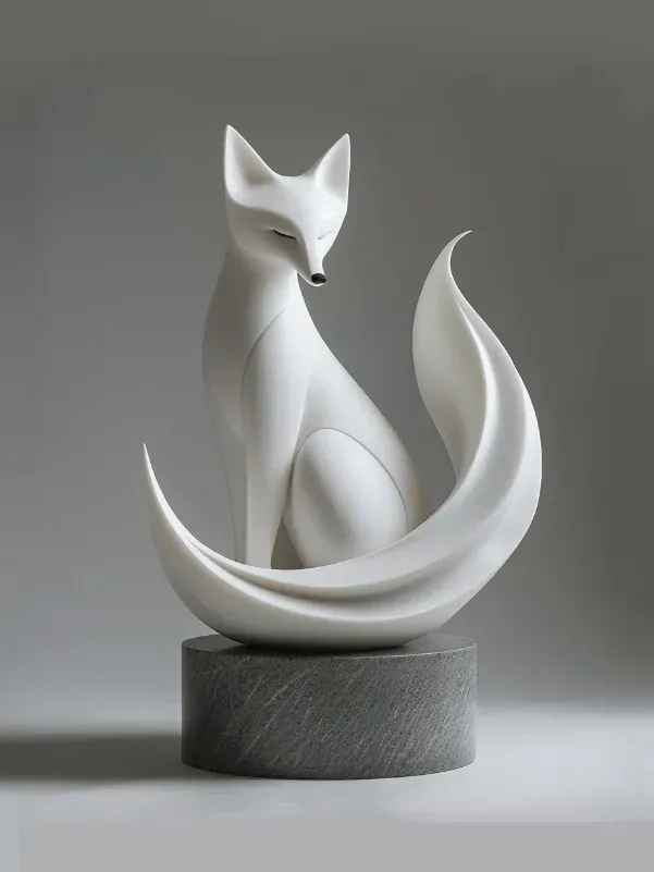Fox Sculpture ornaments and decorations by 云朵朵小姐姐的爸爸 - MakerWorld