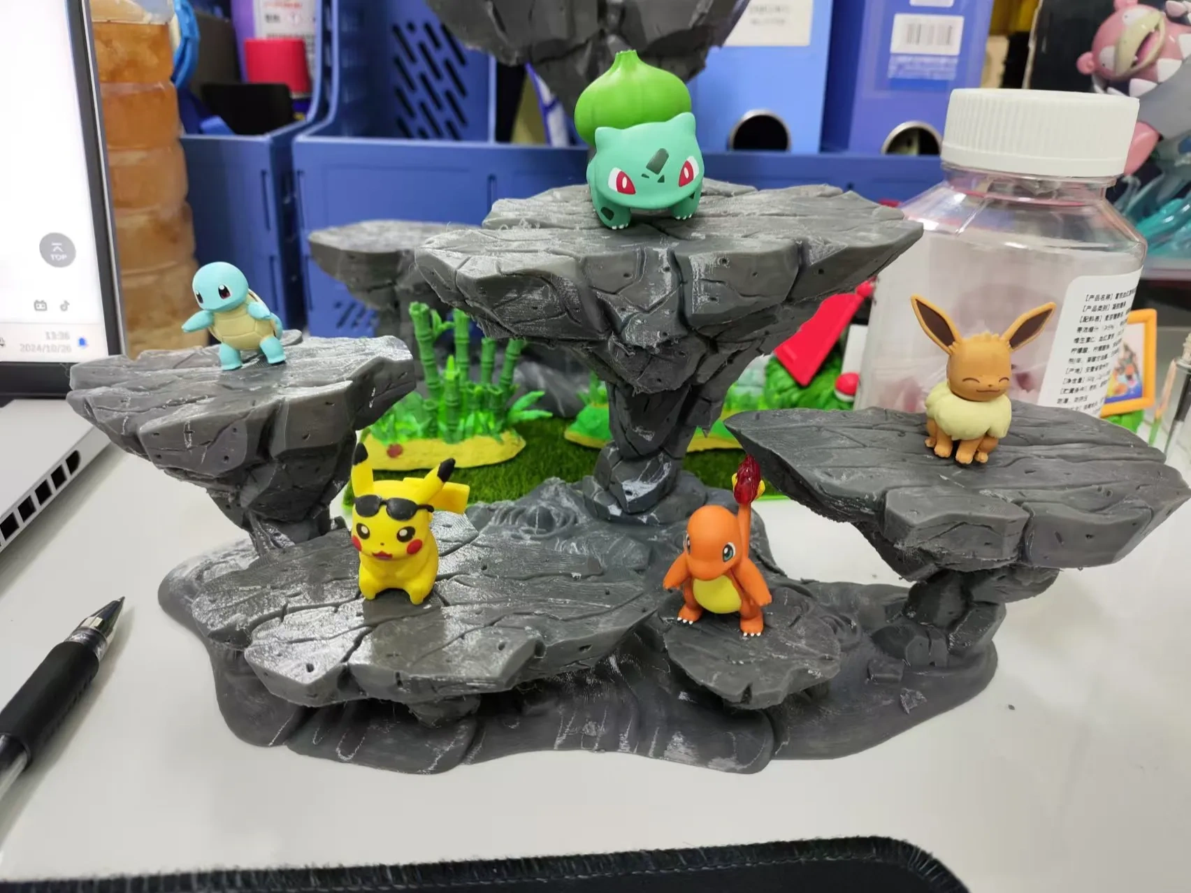 Four-Tiered Rock Display Stand by user_3604338266 - MakerWorld