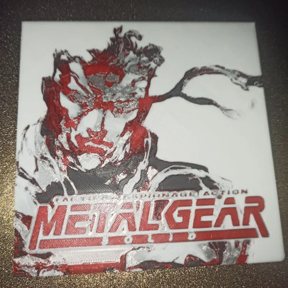 metal gear solid ps1 cover 2d art (mgs) by lacamerettadelnerd - MakerWorld