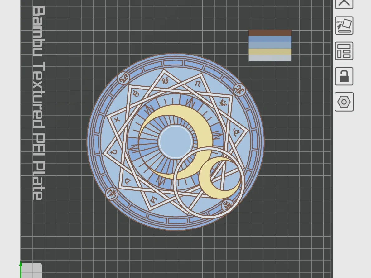 Moon Magic Circle Remixed by 不了了之 - MakerWorld