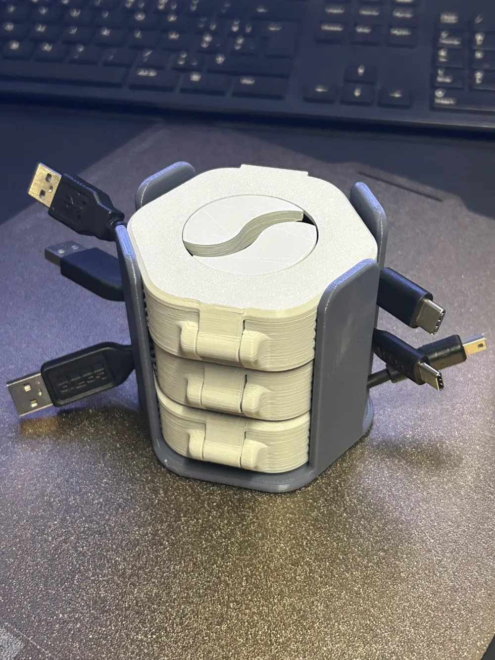 Portable Cable Winder Storage - Free 3D Print Model - MakerWorld