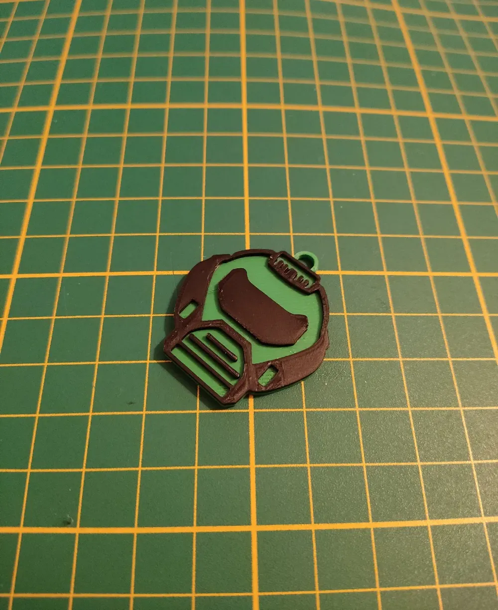 Doom keychain (Helmet) by LinvuS MakerWorld: Download Free 3D Models